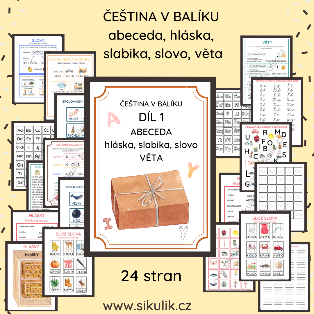 ČEŠTINA V BALÍKU DÍL 1 abeceda, hláska, slabika, slovo, věta - Český jazyk | UčiteléUčitelům.cz